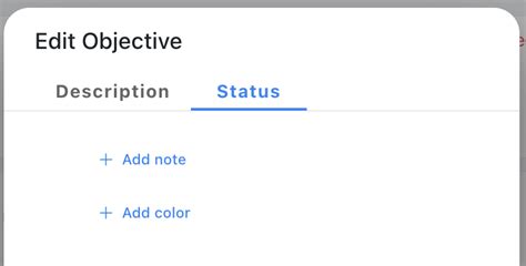Objective Status Field Kutano