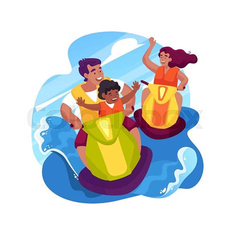 Aqua Aerobics Isolated Cartoon Vector Illustration Stock Vector