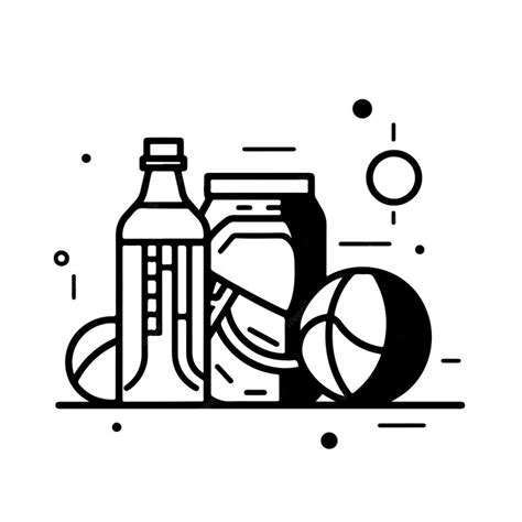 스케치 손으로 그린 단일 라인 아트 색칠 페이지 선 그리기 우유 병의 날 프리미엄 벡터