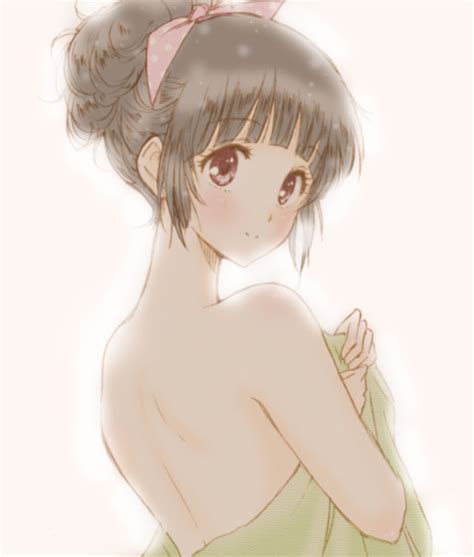 1girl Bareshoulders Blackhair Bluez Chitandaeru Hyouka Longhair