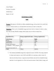 Lab 5 Docx Shaukat 1 Awais Shaukat Professor Ciavarella ENSCI 99 2A