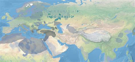 Map Of Late Mesolithic Languages Ca 10000 6000 Bc Languages World