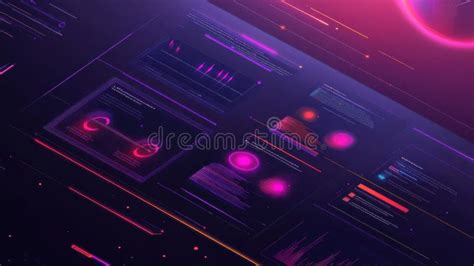 Futuristic Minimalistic Interface Showcasing Ai Analytics With