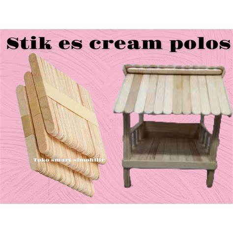 Jual Stik Ice Cream Polos Dan Warna Shopee Indonesia