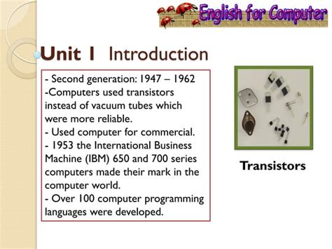 English For Computer Unit 1 Introduction Pdf Operating Systems