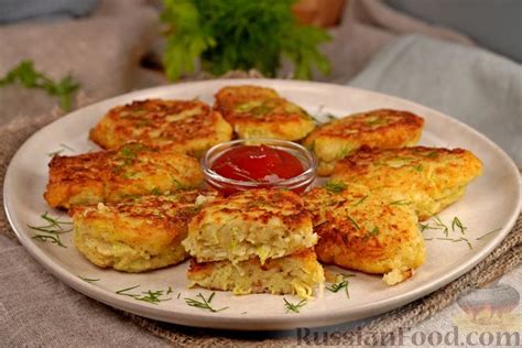Рецепт Картофельные котлеты с кабачком на