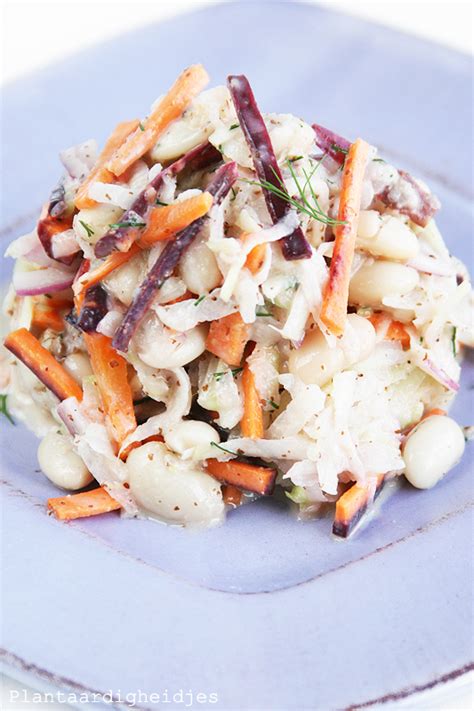Koolrabi Salade Met Mosterd Dille Dressing Plantaardigheidjes