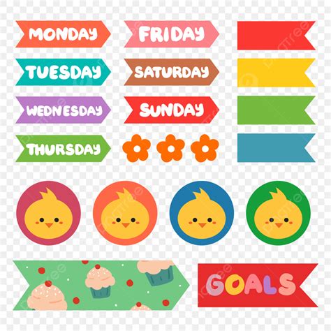 Planner Stickers Vector Art Png Cute Planner Sticker And Icon Planner