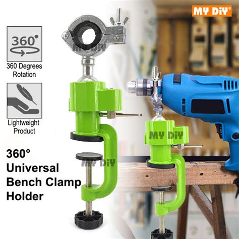 Mydiyhomedepot Universal Clamp On Holder Vice Drill Stand Holder Mini