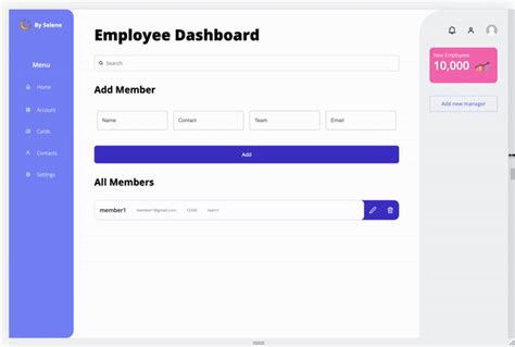 Github Selenechoemployeedashboard