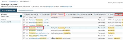 create a custom node availability web based report in orion