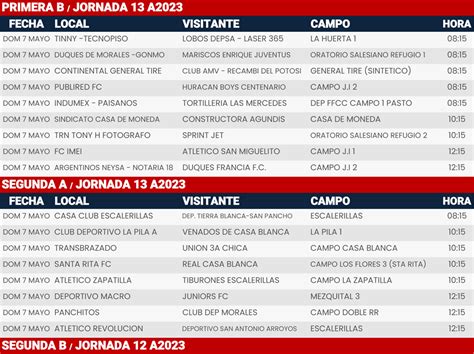 Jornada 12 Y 13 Liga Tangamanga A2023 Media Cancha Slp
