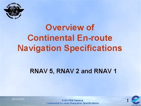 Overview Of Continental Enroute Navigation Specifications Rnav 5