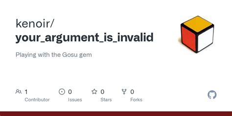 Github Kenoiryourargumentisinvalid Playing With The Gosu Gem