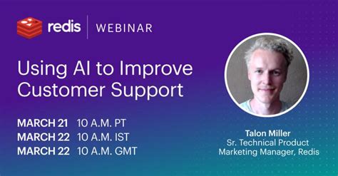 Ai For Customer Support Webinar Redis Posted On The Topic Linkedin