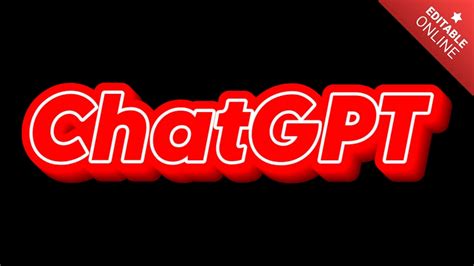 Chatgpt Red 3d With White Outline Text Effect Generator