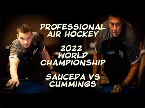 Professional Air Hockey Vince Sauceda 5 World Rank Vs Colin Cummings