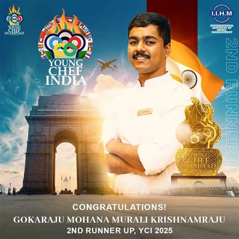 Youngchefindia2025 Culinaryjourney Gratitude Fhmct Iihm Gokaraju