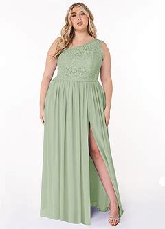 Azazie Demi Dusty Sage Bridesmaid Dresses Azazie