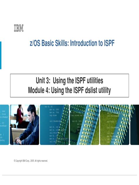 ispf unit pdf pdf computing software