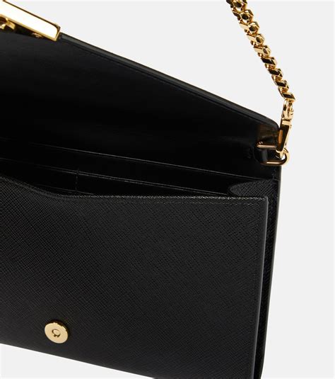 Saffiano Leather Crossbody Bag In Black Prada Mytheresa