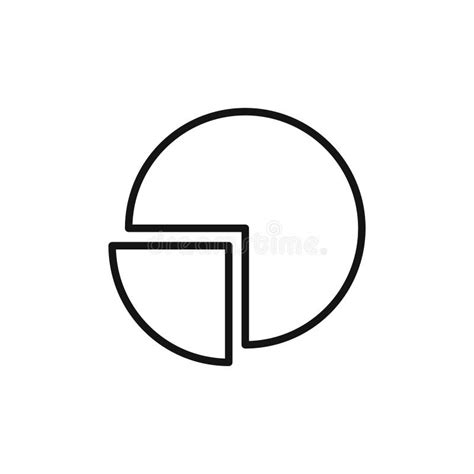 Data Pie Chart Icon Perfect For Analytics And Visualization Stock Illustration Illustration Of