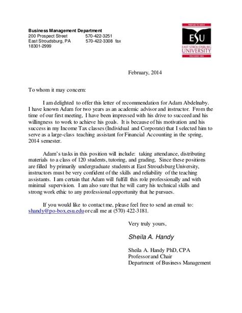 Adam A Letter Of Recom