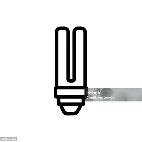 Vecteur Dicône Dampoule Illustration Dillustration Isolée De Symbole De