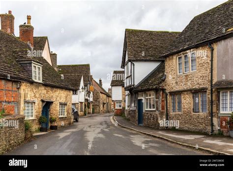 Traditional Stone And Half Timber Framed Cottages In The National Trust