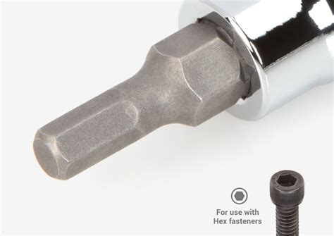 Inch Drive X Mm Hex Bit Socket TEKTON SHB