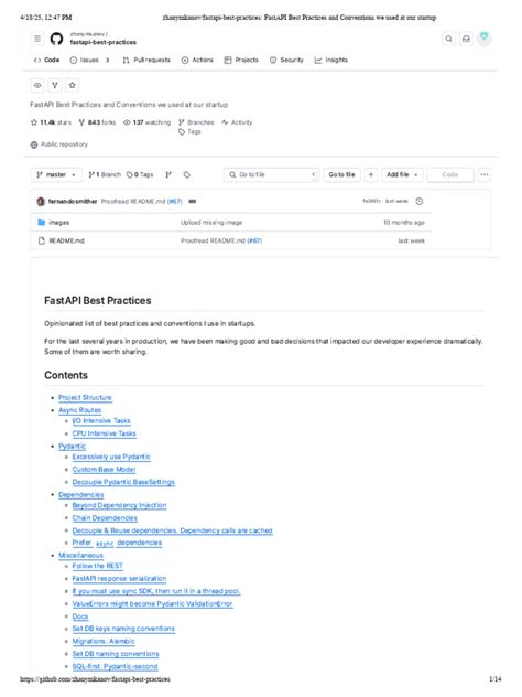 zhanymkanov fastapi best practices fastapi best practices and