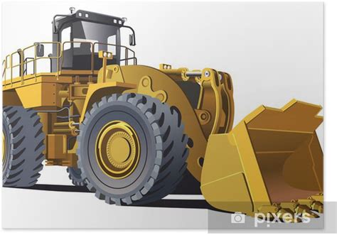 Poster Large Wheel Loader Pixersuk
