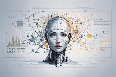 Premium Photo Data Visualization Complex Information Network