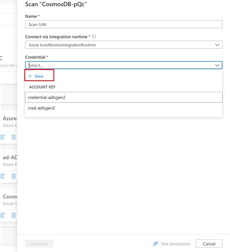 在 microsoft purview 中連線到適用於 sql api 的 azure cosmos db microsoft learn