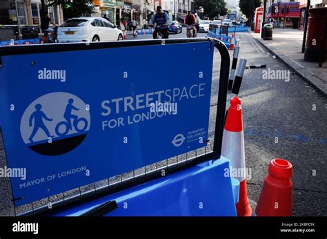 A Section Of The Mayor Of London S Streetspace Scheme Designed To