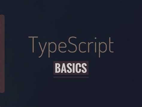 Typescript Basics The Startup