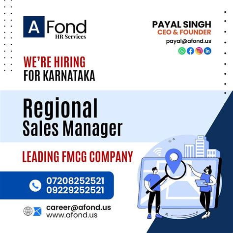 Payal Soni On Linkedin Hiring Regionalsalesmanager Foodindustry Karnataka Careeropportunity