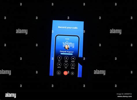 Non Exclusive A Man Using Truecaller App On His Mobile Truecaller On Monday Announced The