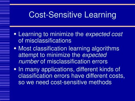 Ppt Ensembles For Cost Sensitive Learning Powerpoint Presentation