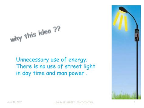 Automatic Streetlight Control Using Ldr Ppt Ppt Technology And Computing