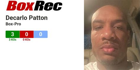 Boxrec Decarlo Patton