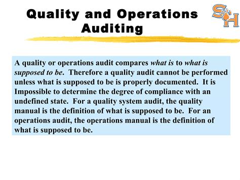 Operations Auditing Ppt