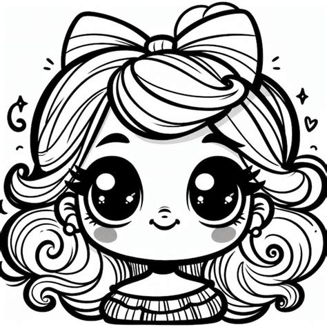 Premium Ai Image Black And White Girl Drawing Girl Drawing For