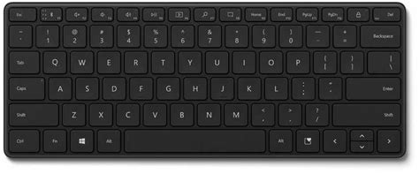 Microsoft Designer Compact klaviatūra Bluetooth QWERTY Nordic Juodas