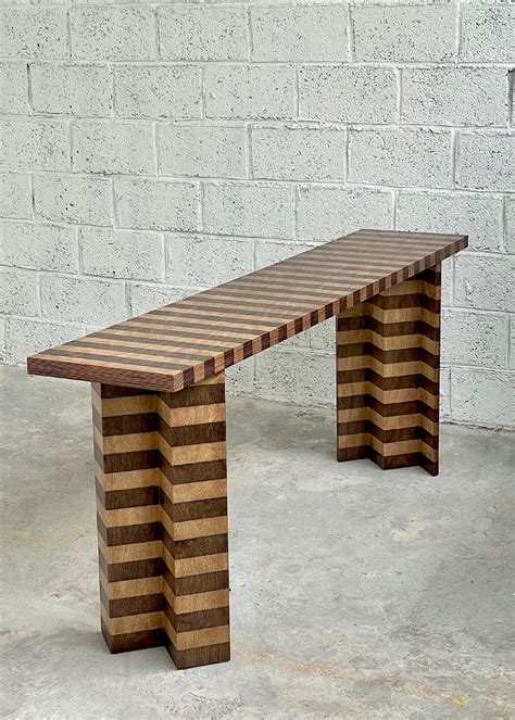 Striped Console Table By Goons For Sale At 1stdibs