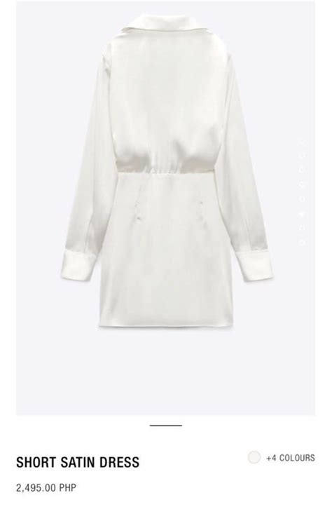 Zara Satin Dress Womens Fashion Dresses And Sets Dresses On Carousell