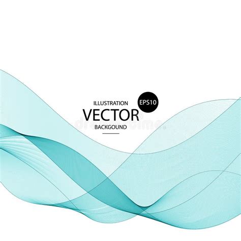 Abstract Background With Blue Waves Presentation Template Stock