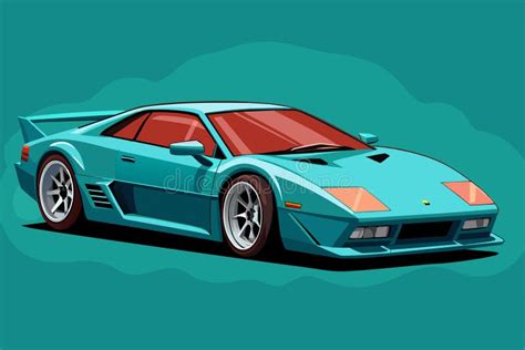 A Vibrant Sports Car Design Showcases Customizable Features With A Bold