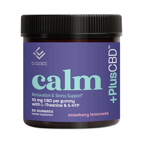 Pluscbd Oil Strawberry Lemonade Calm Gummies 10mg Thrive Market