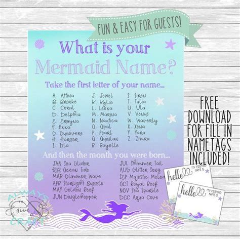 Party Supplies Party Favors And Games Mermaid Birthday Party Party Game